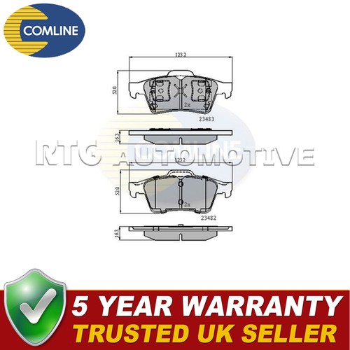 Comline Front Rear Brake Pads Set Fits Ford Renault Nissan Vauxhall ...