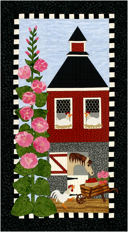 The Country Stable Barn by Sue Pritt red barns applique quilt pattern ...