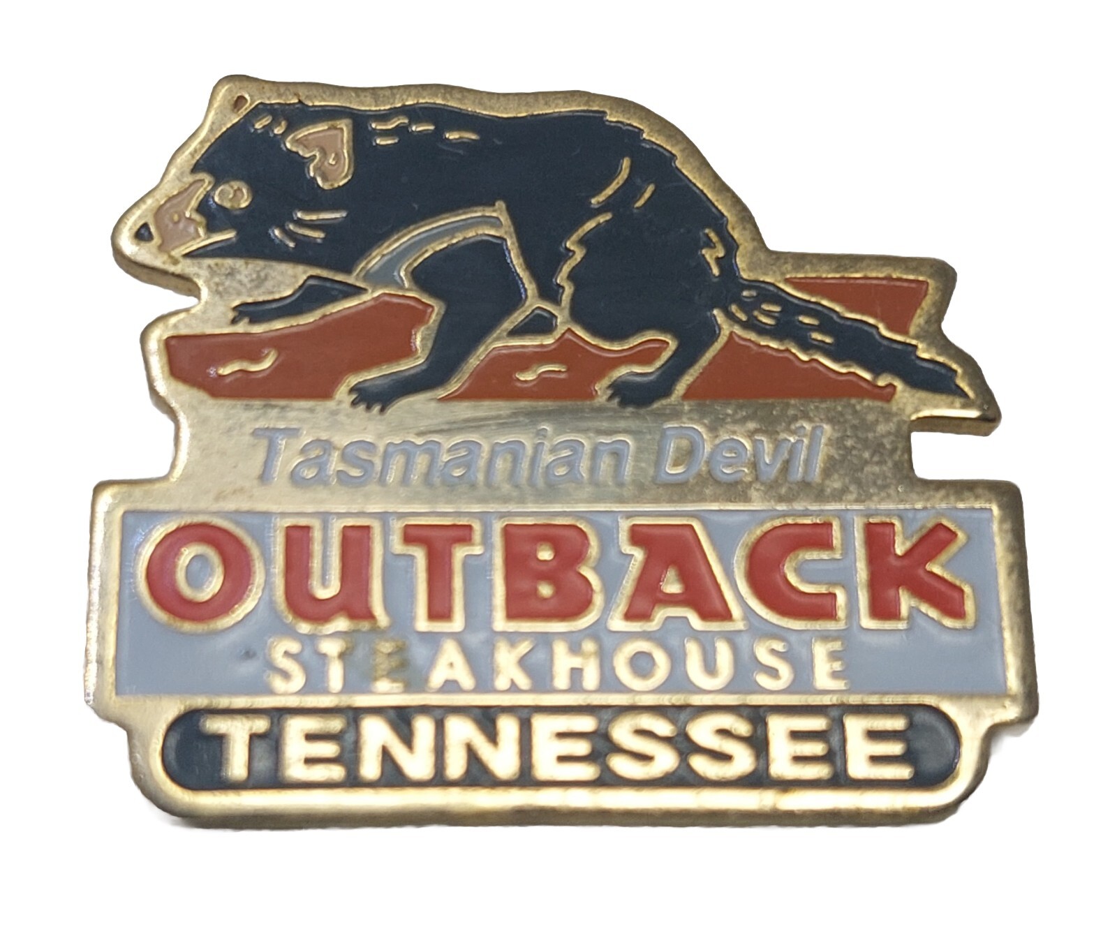 Outback Steakhouse Pin Tennessee Tasmanian Devil Employee Server Flair ...