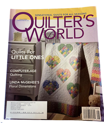 Quilter's World August 2008 Quilting Pattern Magazine 12-patterns ...