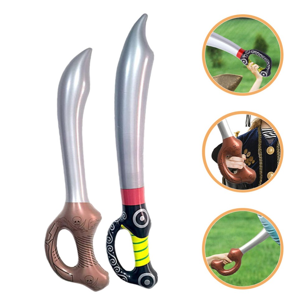 4pcs Inflatable Swords Halloween Pirate Theme Party Swords Cosplay ...