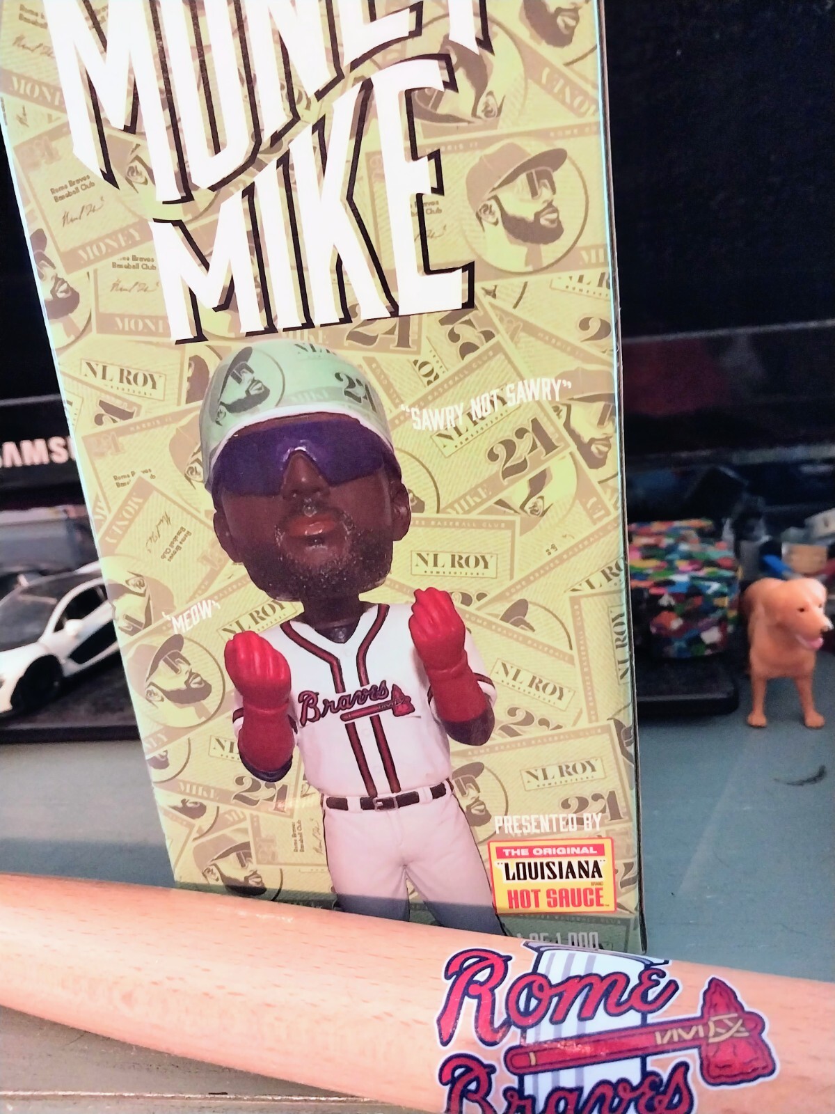 Money Mike Bobblehead SGA 5/13/23 Rome Braves 2023 Michael Harris II | eBay