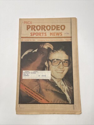 PRCA Prorodeo Sports News Publication October 28, 1981 - Brad ...