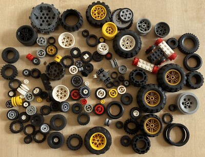 Lego Wheels and Tyres Bundle Job Lot Small Large Technic Vintage | eBay UK