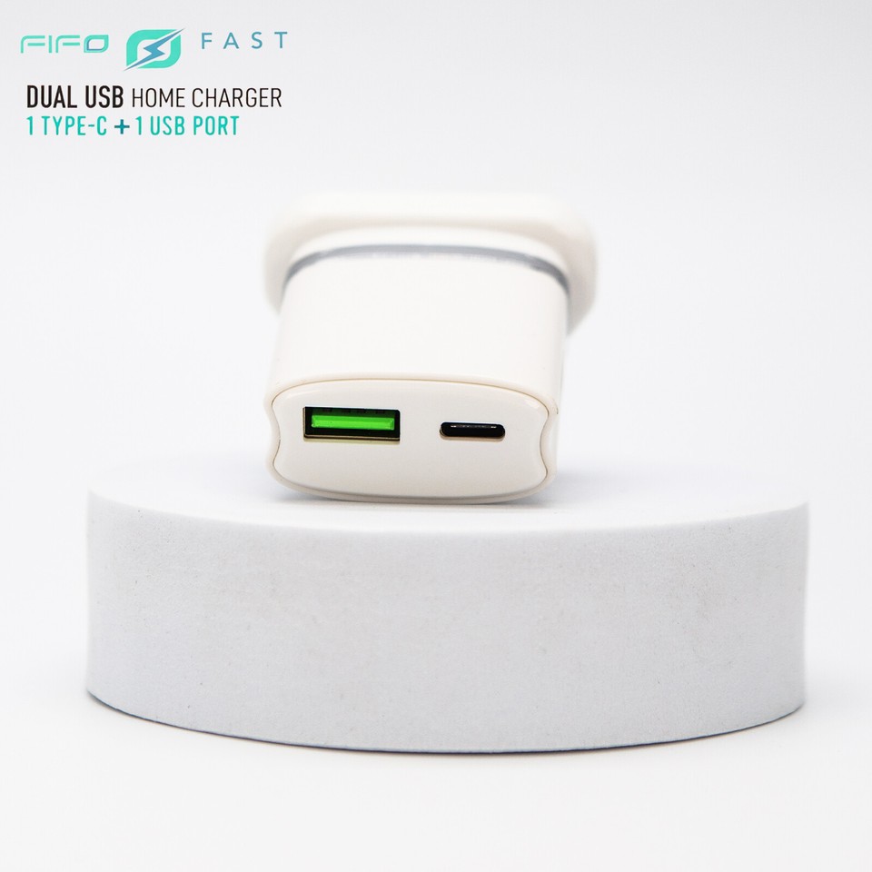 USB Home Charger Mains 3 Pin UK Wall Plug Adapter Charging for Phones ...
