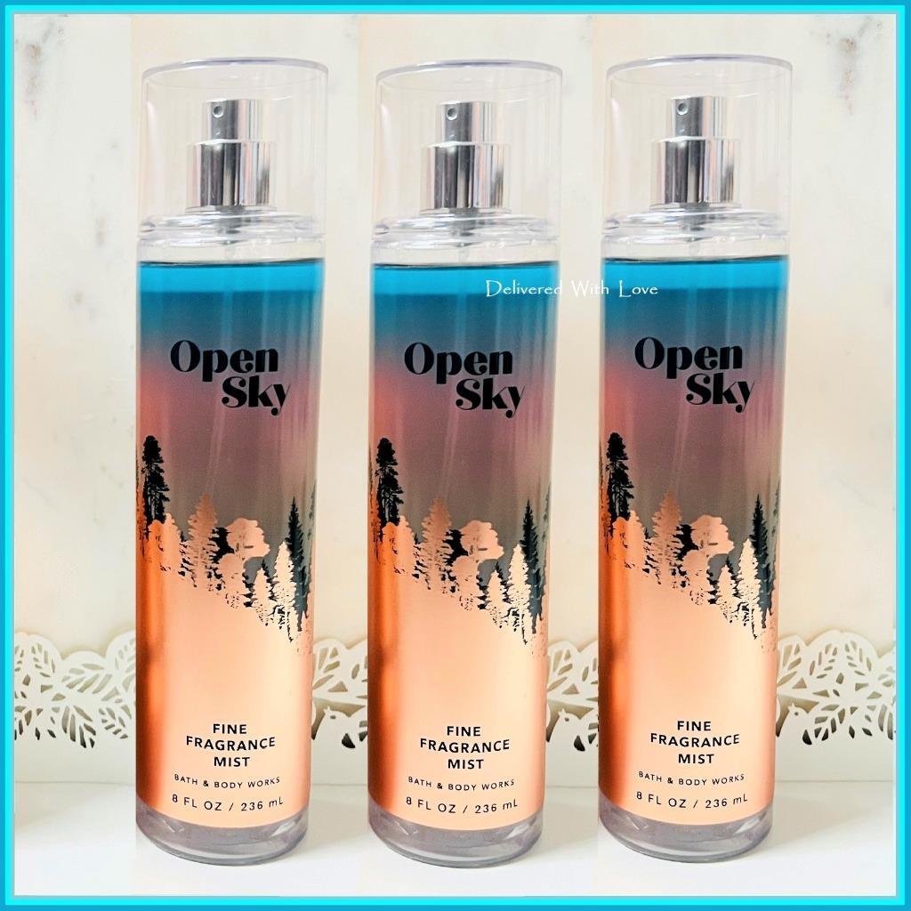 Bath & Body Works OPEN SKY Fine Fragrance Mist Body Spray 8 Oz x 3 Pc ...