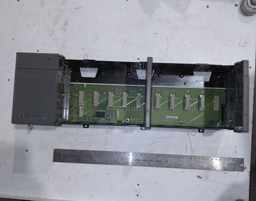 ALLEN BRADLEY SLC500 1746-A10 SER B 10 SLOT RACK SLC 500 1746-P2 SER C ...