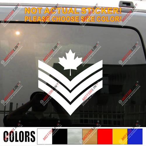 Canada Canadian Forces Sergeant Rank Insignia Car Decal Sticker | eBay