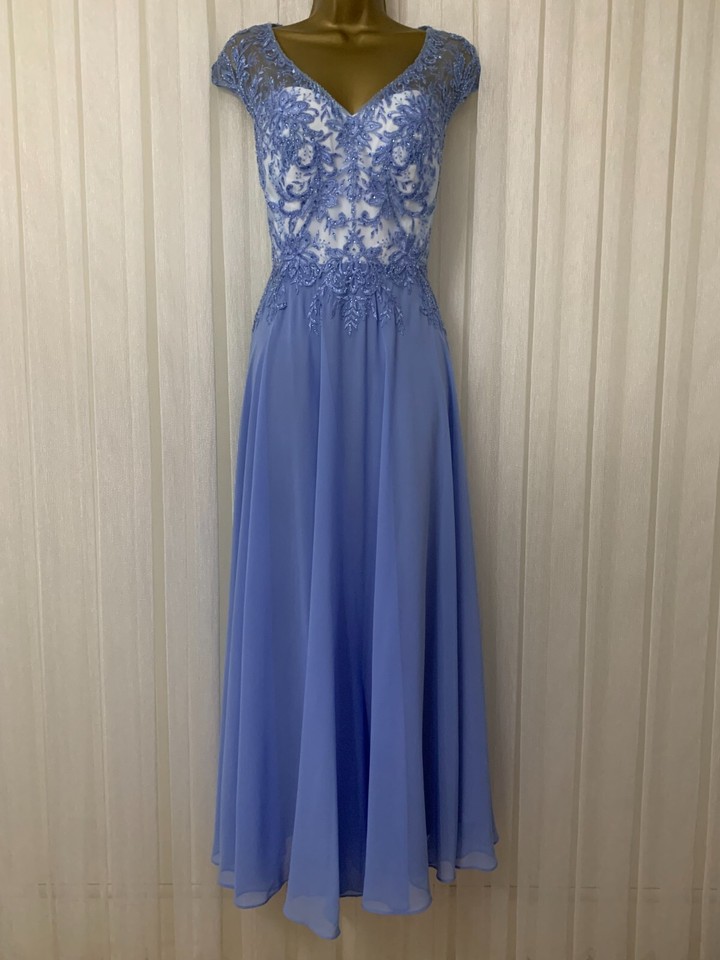 Veni Infantino Blue Floaty Dress Mother Groom Bride Wedding Occasion ...