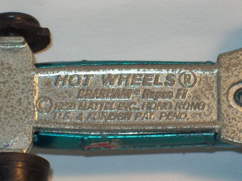 "Original" ~ 1968 Hot Wheels ~ Rare ~ BRABHAM REPCO F1 ~ "Redline ...