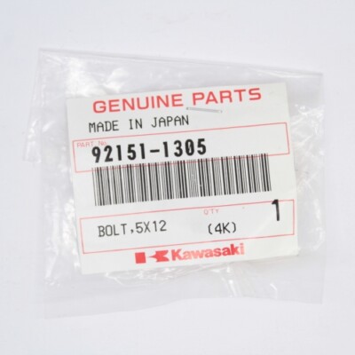 Kawasaki Bolt, 5 x 12 Part Number - 92151-1305 | eBay