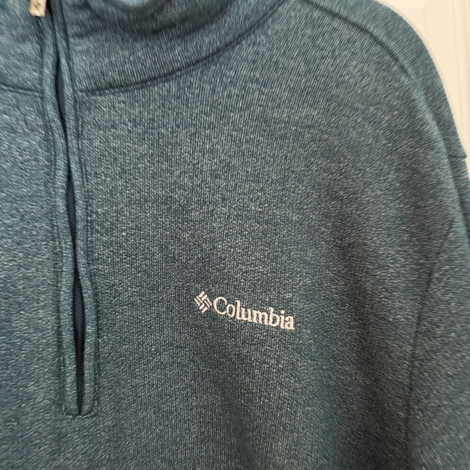 Men Columbia Great Hart Mountain III Half-Zip Pullover in Night Wave ...