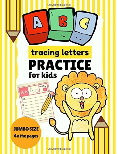 ABC TRACING LETTERS PRACTICE FOR KIDS: JUMBO SIZE, 4X THE By Arnie ...