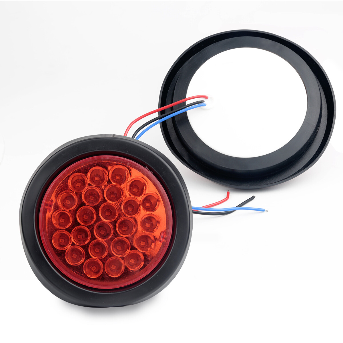 4Pcs 4inch Round LED Truck Trailer Stop Turn Tail Brake Lights ...