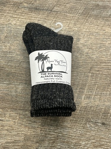 Alpaca Survival Socks Thick Wool Sock Fleece Boot Socks Women Warm Gray Medium | eBay