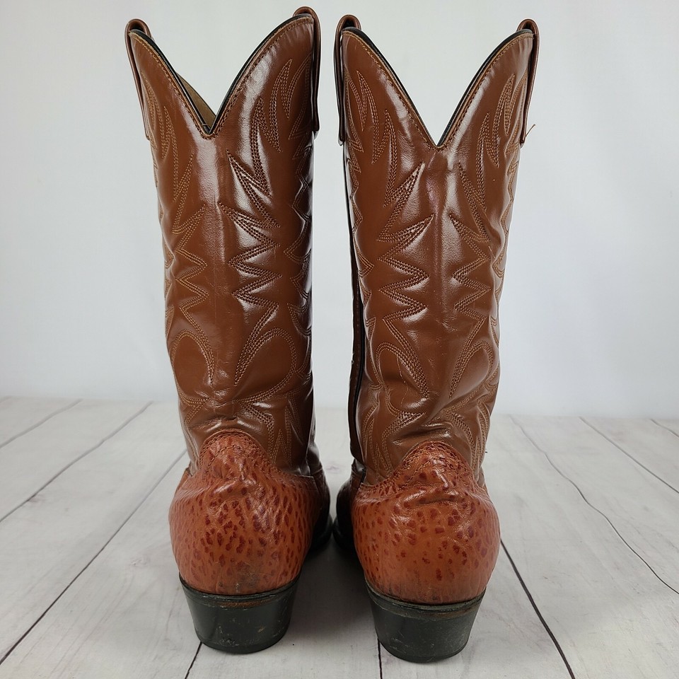B.A. Mason Men's Size 8 Vtg Palomino Cowboy Western Boots Brown ...