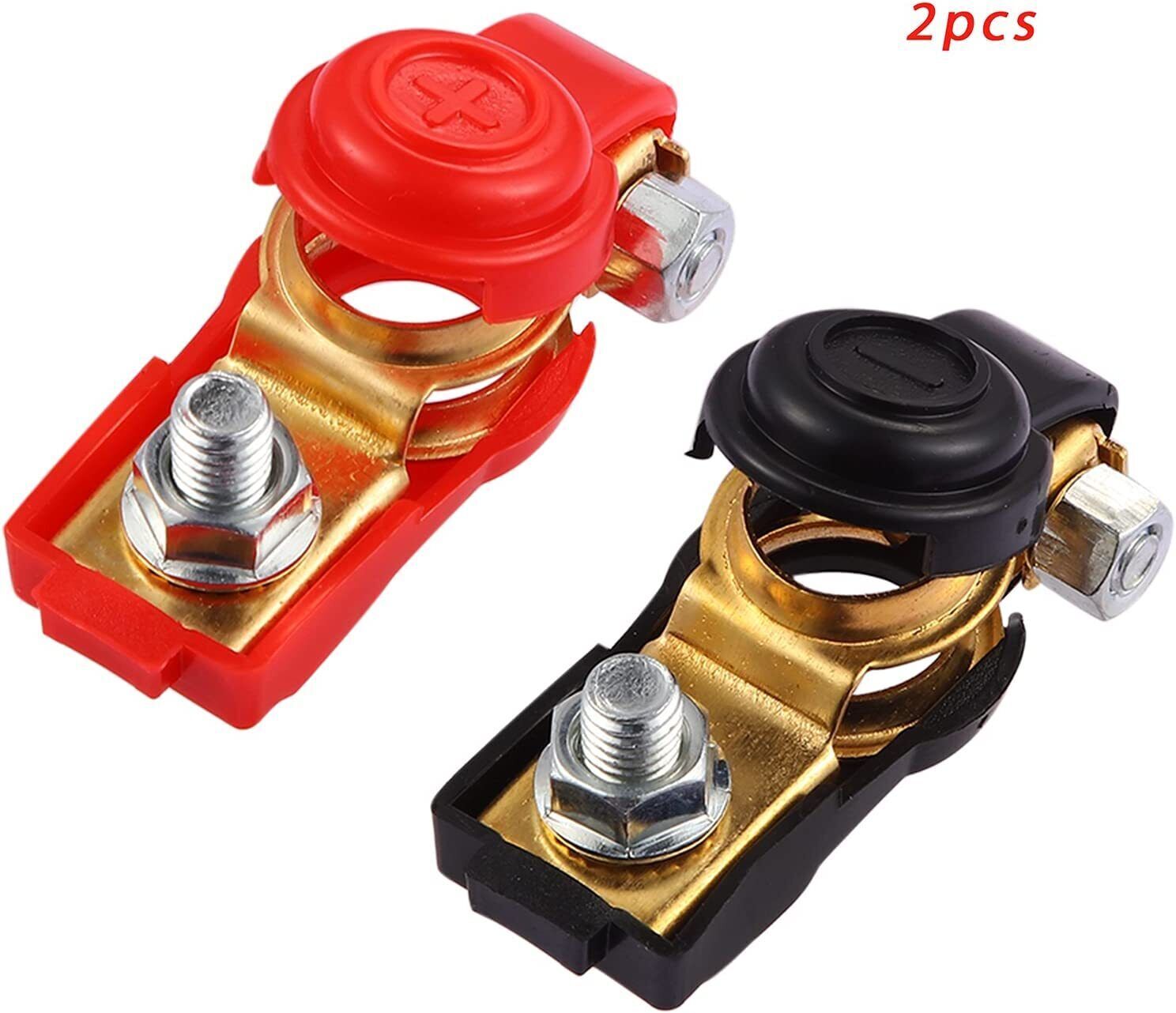 Heavy Duty Battery Terminal Car Quick Connector Cable Clamp Clip Red ...