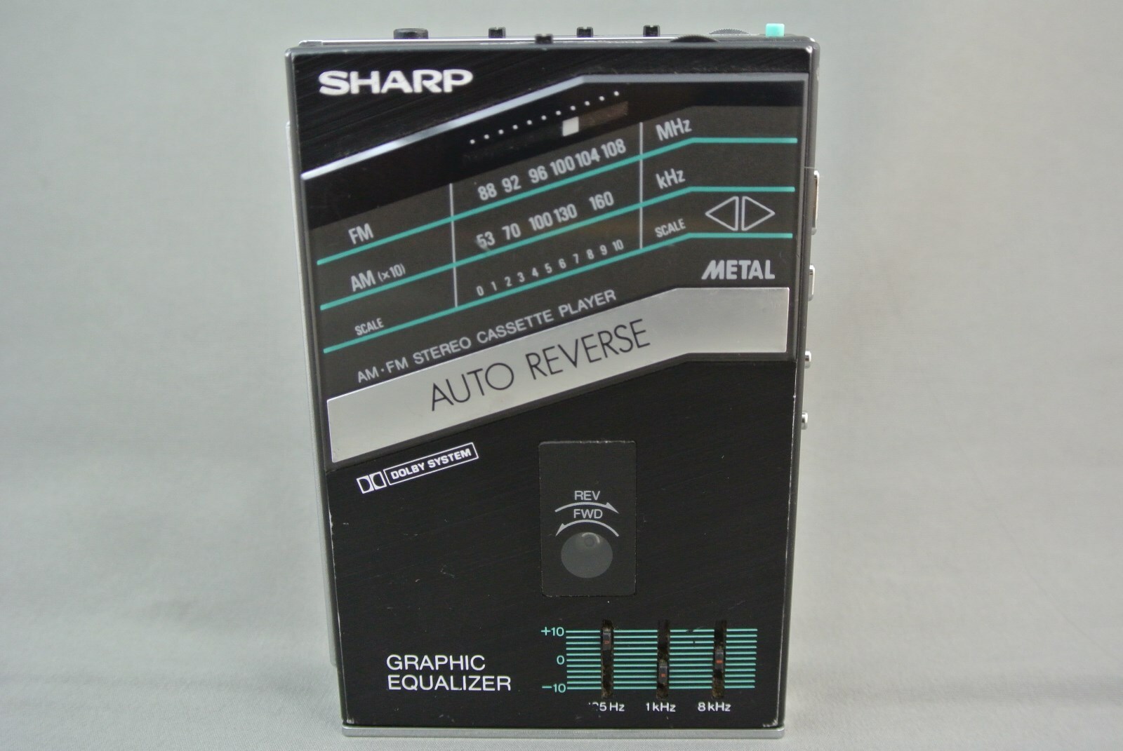 VINTAGE SHARP MODEL JC-850(BK) AUTO REVERSE AM/FM STEREO CASSETTE ...