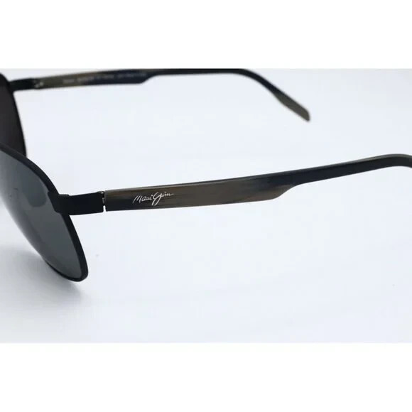 Maui Jim Castles MJ 728-2M Pilot Black Sunglasses Polarized Gray Lenses ...