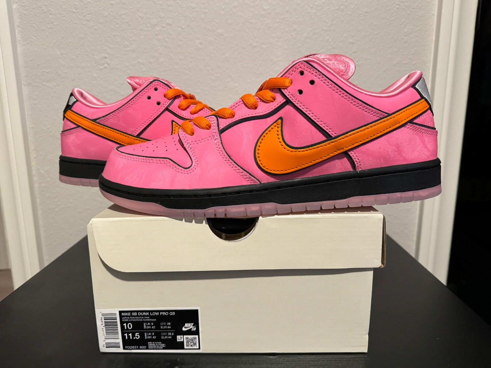 Size 10 - Nike SB Dunk Low Pro QS x Powerpuff Girls - Pink Blossom ...