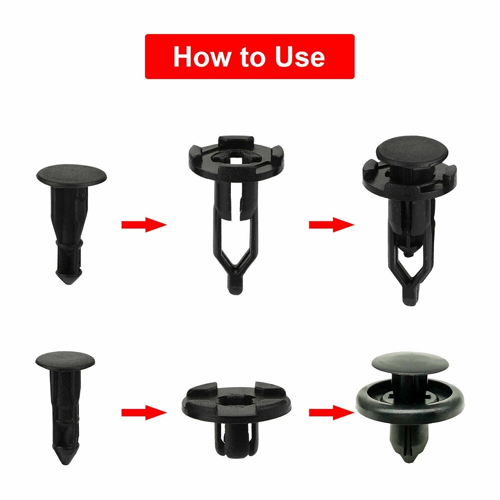 100PCS For Toyota & Lexus Trim Panel Bumper Fastner Clips Fender Push ...