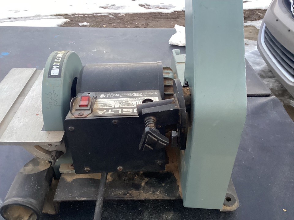 Delta 31-080 1" Belt 5" Disk Electric Bench Sander 1/4 HP Tested Works ...