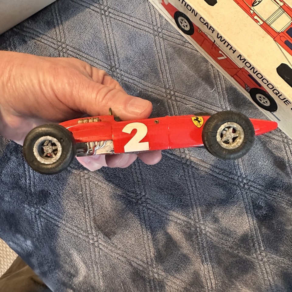 Cox #9400 Ferrari F1 1:24 Magnesium Chassis Slot Car 1960s Vintage W ...