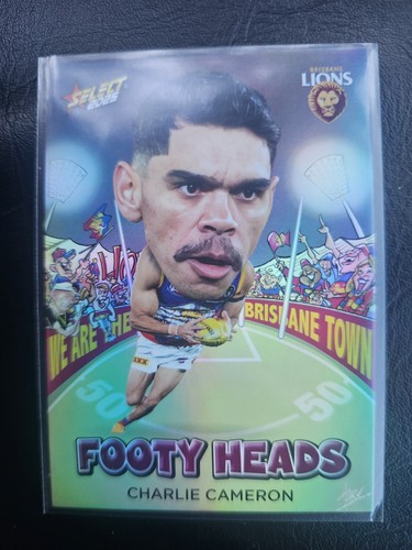 2025 Select AFL Footy Stars Footy Heads Charlie Cameron Brisbane Lions ...