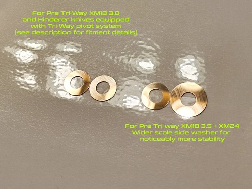 Hand lapped, Polished Bronze Washers for Hinderer XM-18 Tri-way, Pre ...