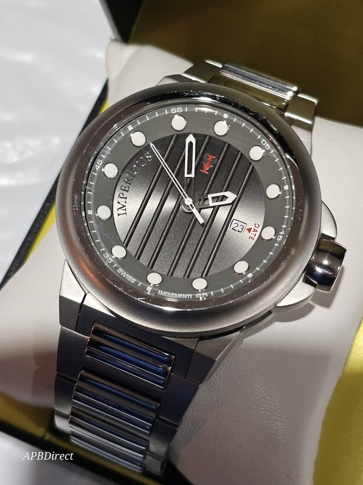 Invicta - IMPERIOUS- JAILBREAK - Silver Plated - Swiss Ronda 515 - mens ...