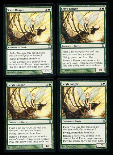 4x Scryb Ranger x4 * * Time Spiral MTG Close to Near Mint | eBay