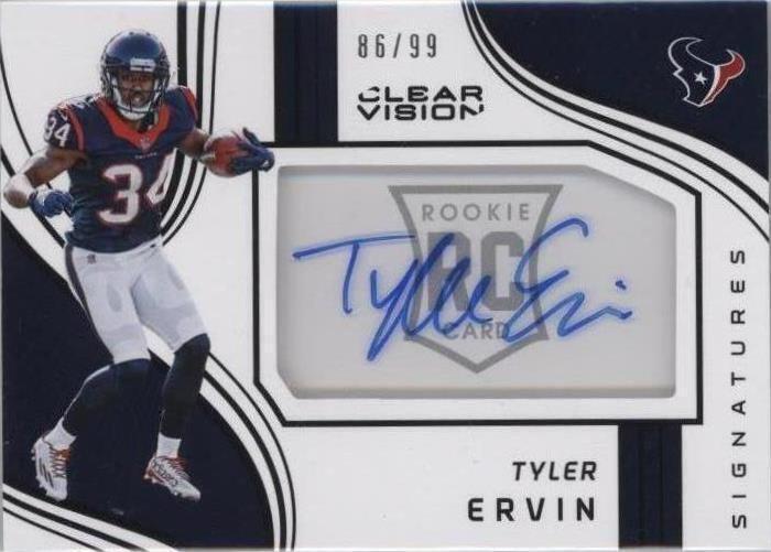 2016 Panini Clear Vision - Rookie Clear Vision Signatures Tyler Ervin ...