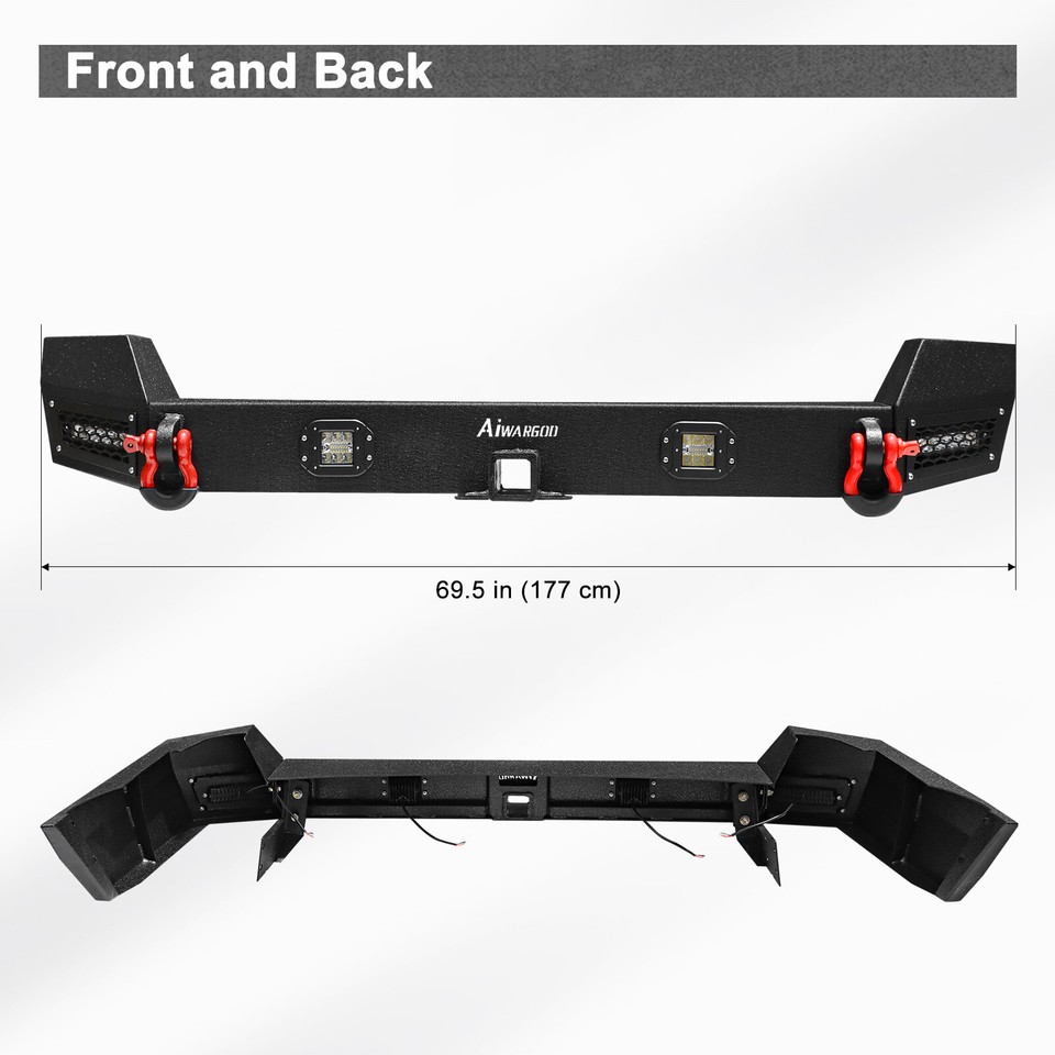Front /Rear Bumper for 99 20-04 Jeep 2nd Gen Grand Cherokee with WJ ...