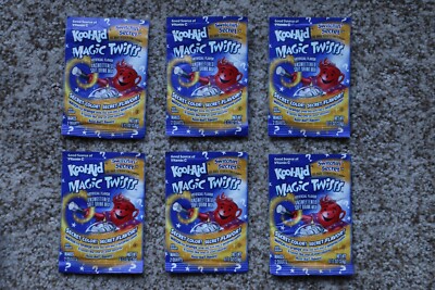 RARE Kool-Aid Magic Twists Secret Color! Secret Flavor! Drink Mix 6 ...