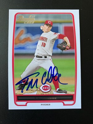 Tim Crabbe Signed 2012 Bowman Card Cincinnati Reds Autograph COA | eBay