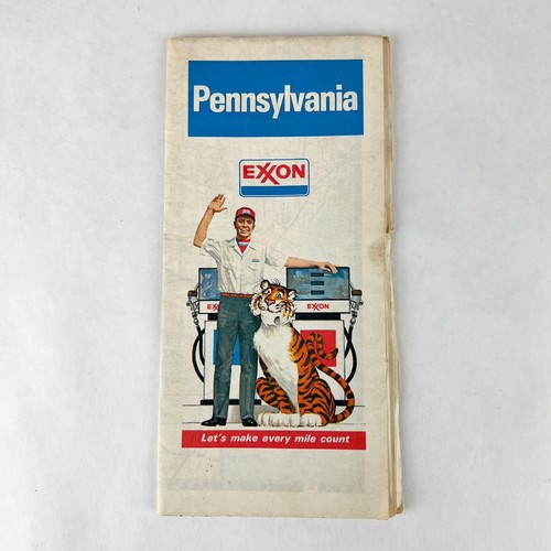 Vintage 1979 EXXON Pennsylvania PA Road Map | eBay