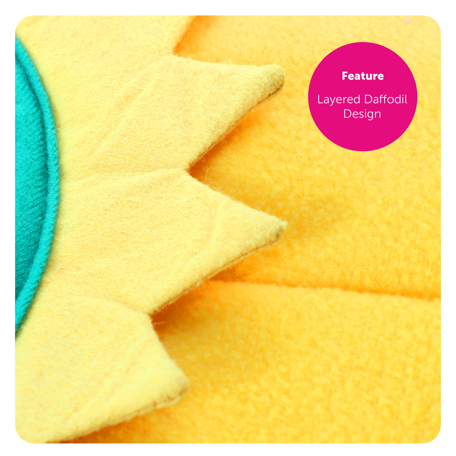 ST DAVID DAY WELSH DAFFODIL HAT ONE SIZE YELLOW FLOWER RUGBY SUPPORTER ...