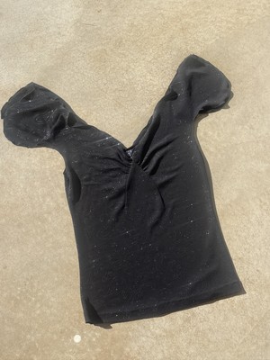 Vintage Riki Nathan Women’s Black Tank Top Paisley Glitter Size 12 ...