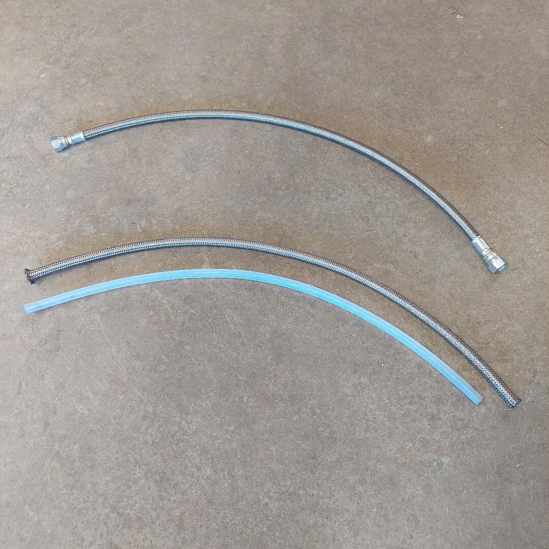 Total Hose SS-9/16-18 UNF Female Threaded-37" Stainless Steel Braided ...