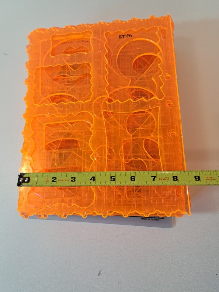 Lot Of 23 Fiskars Stencils Hard Plastic Templates Letters Numbers ...