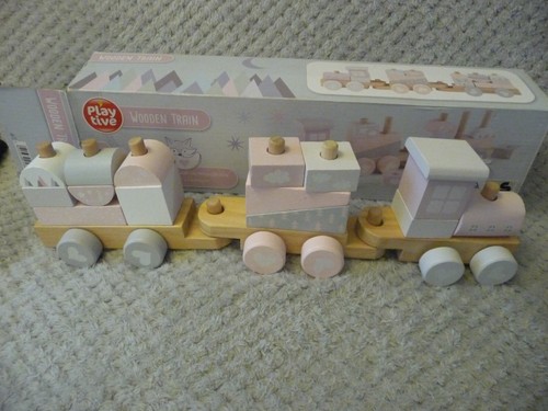 Play Tive first stacking wooden train age 1+ | eBay