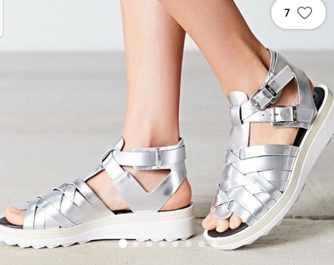 Circus By Sam Edelman Silver Sandals Deals | emergencydentistry.com
