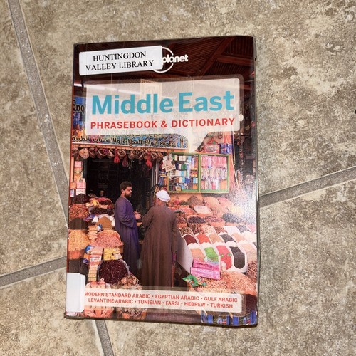Middle East Phrasebook & Dictionary, Past Library Bk, Great Shape, But ...