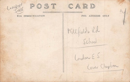MILLFIELDS ROAD SCHOOL, LOWER CLAPTON, HACKNEY, LONDON AN OLD POSTCARD ...