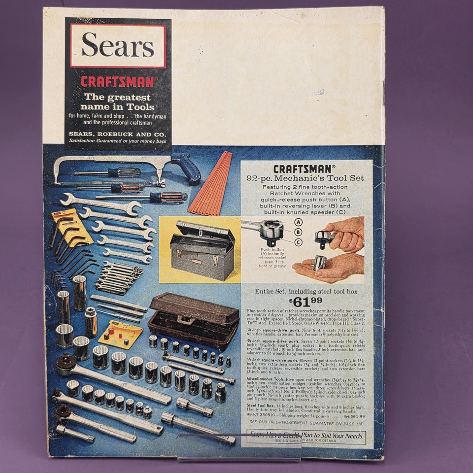 Sears Craftsman 1970 Power and Hand Tools Catalog Inc Building& Cabinet ...