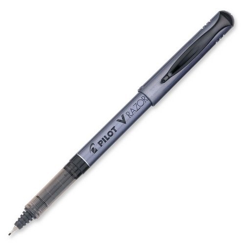 12x Pilot V Razor Point Liquid Ink Marker Pen Black Extra Fine Dozen ...