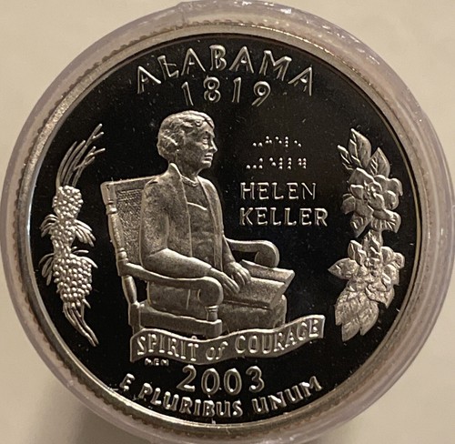 2003 S State Quarter Alabama Roll Gem Cameo Clad Proof 40 US Coins ...