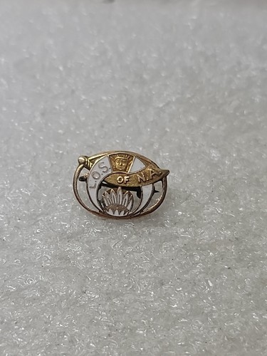 Vintage Zenobia Shriner LOSNA Mini Gold Toned Lapel Pin Latch Clasp ...