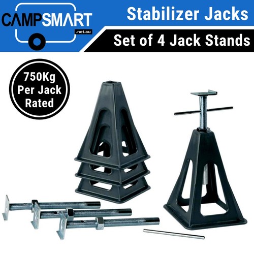 Caravan Stabiliser Jack Stands Stabilizer Stack Jacks RV Support Legs ...