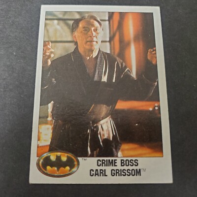 1989 Topps Batman Series One Crime Boss Carl Grissom #11 | eBay